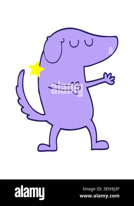 twinkling stars effect animation of hand drawn doodle style cartoon ...