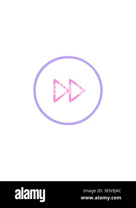 sales flash animation of line drawing cartoon of a fast forward button ...