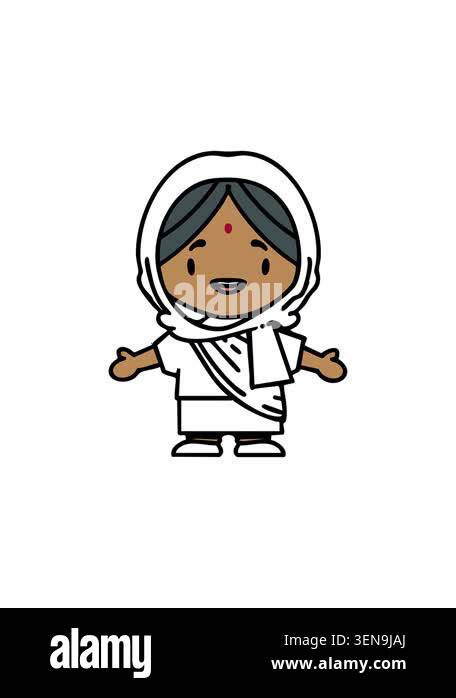 starburst effect animation of indian woman in traditional clothing with ...