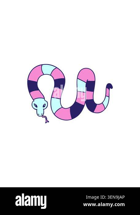 sales flash animation of quirky cartoon snake Stock Video Footage - Alamy