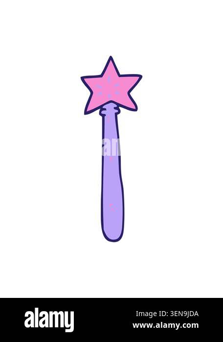 shine light effect animation of hand drawn doodle style cartoon ...