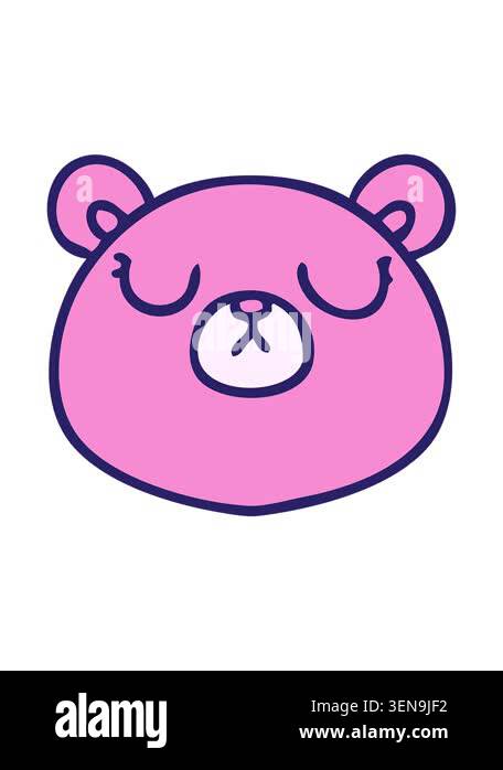 shine light effect animation of quirky cartoon bear Stock Video Footage ...