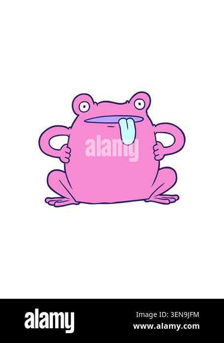 radioactive glowing animation of cartoon toad Stock Video Footage - Alamy