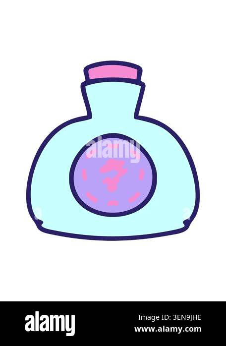 bob and pause animation of a traditional clay bottle of japanese sake ...