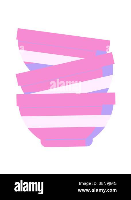jiggle motion animation of a Flat colour illustration of a stack of ...