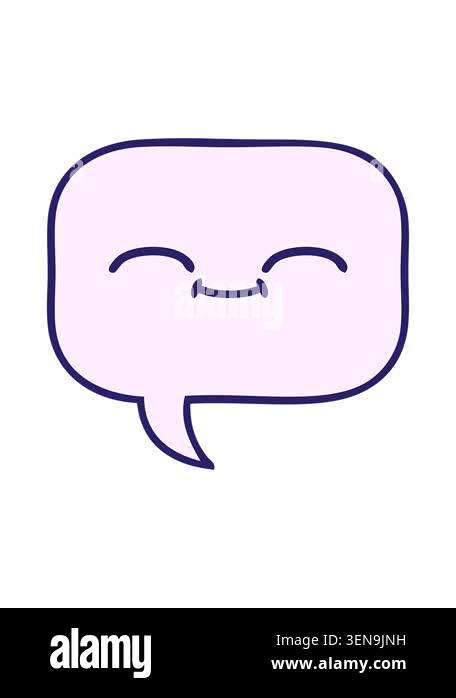 pressure popping animation of speech bubble cartoon element Stock Video ...