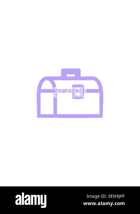 radioactive glowing animation of tool box symbol icon Stock Video ...