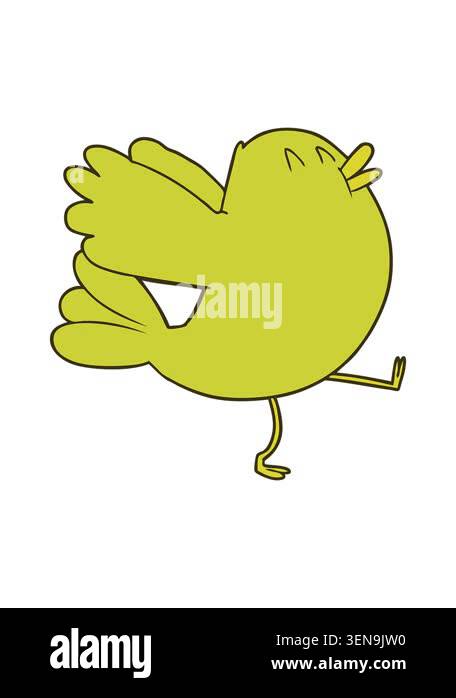 changing color animation of Cartoon of cute fun Bird Stock Video ...