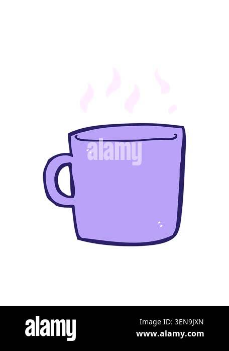 power up animation of hot cup of coffee Stock Video Footage - Alamy