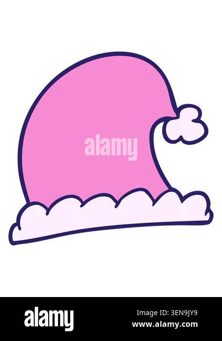 shine light effect animation of cartoon christmas hat Stock Video ...