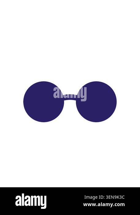 blinking radial lines animation of sunglasses graphic vector ...
