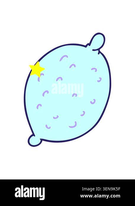 twinkling stars effect animation of quirky cartoon lime Stock Video ...