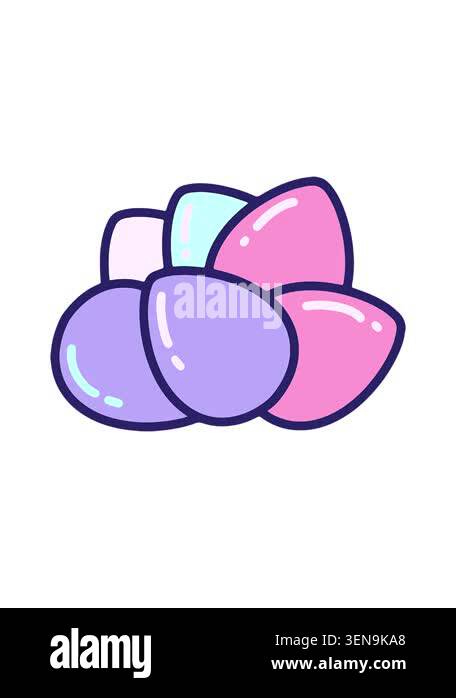 spinning motion animation of cute easter eggs design Stock Video ...