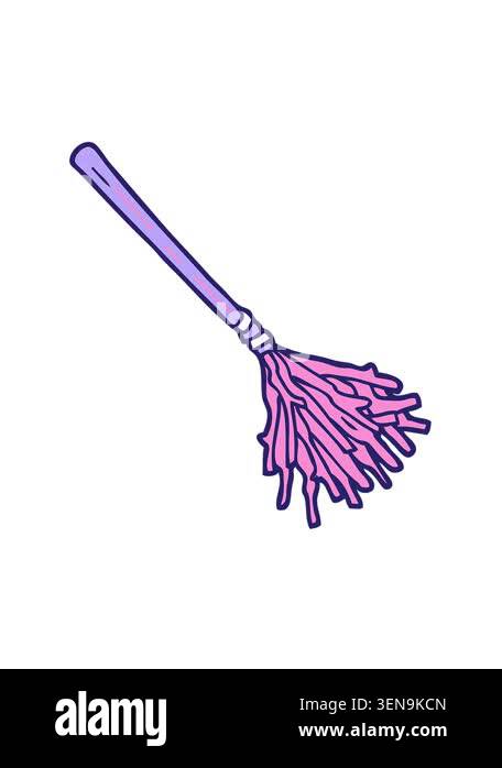 jiggle motion animation of hand drawn doodle style cartoon witches ...