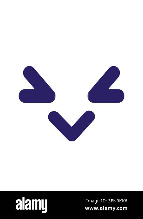 blinking radial lines animation of frustrated angry bird face icon ...