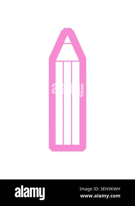 pixelize effect animation of vector illustration of a pencil icon Stock ...