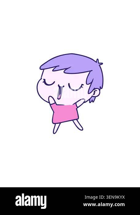 flashy sales animation of freehand drawn cartoon of cute kawaii short ...