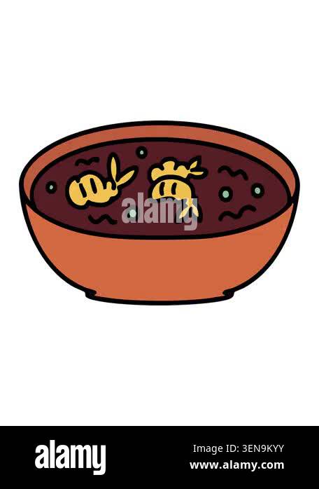 pixelize effect animation of hot japanese shrimp in bowl Stock Video ...