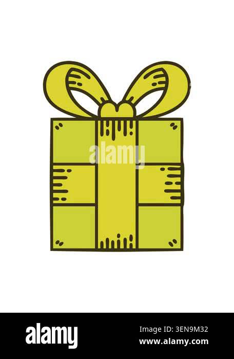 changing color animation of present doodle Stock Video Footage - Alamy