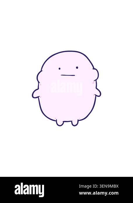 flashy sales animation of cute fat cartoon human Stock Video Footage ...
