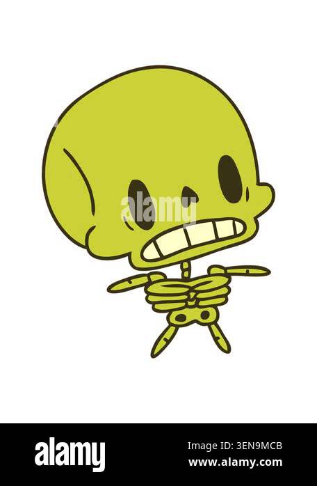 changing color animation of cartoon illustration kawaii cute dead ...