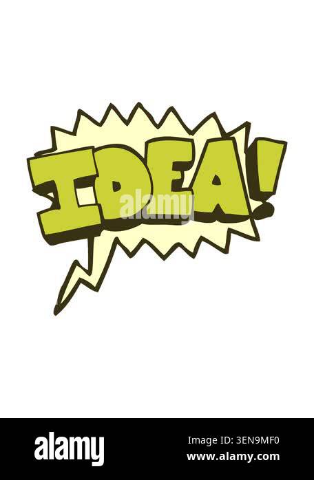 changing color animation of idea speech bubble Stock Video Footage - Alamy