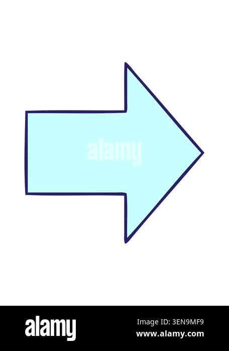 bobbing motion animation of cartoon of a pointing arrow Stock Video ...