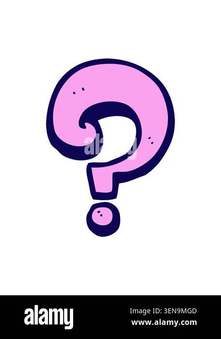 neon light effect animation of question mark Stock Video Footage - Alamy