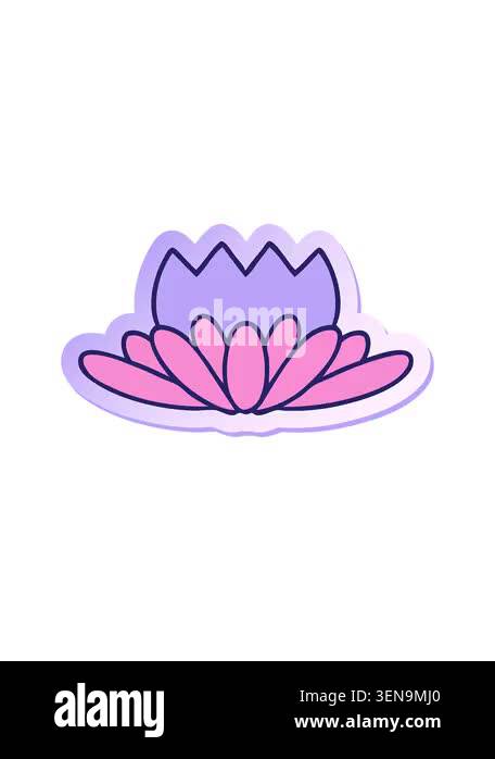 pixelize effect animation of sticker of a cartoon flower Stock Video ...
