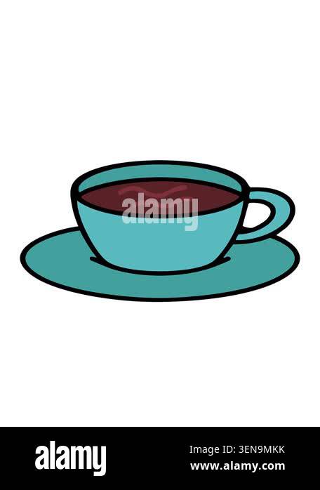 bobbing motion animation of cup of traditional brazilian coffee Stock ...