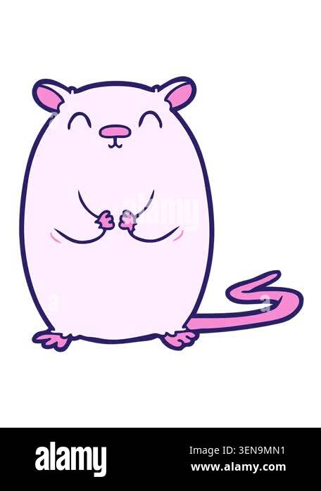 jiggle motion animation of cartoon mouse Stock Video Footage - Alamy