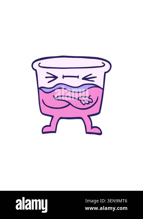 flashy sales animation of cartoon doodle whisky glass Stock Video ...