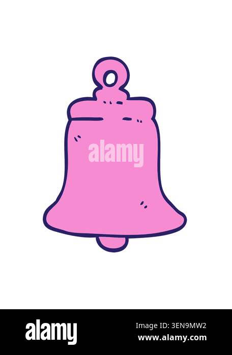 vibrating motion animation of cartoon doodle ringing bell Stock Video ...