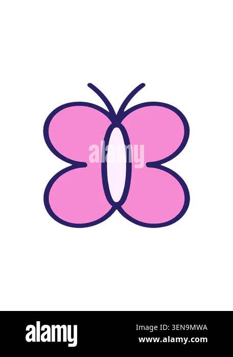 flashy sales animation of simple but cute butterfly design Stock Video ...
