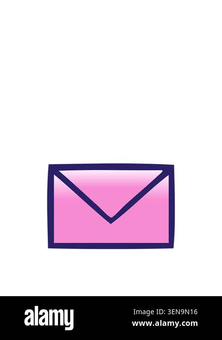 rise and float animation of a paper envelope Stock Video Footage - Alamy