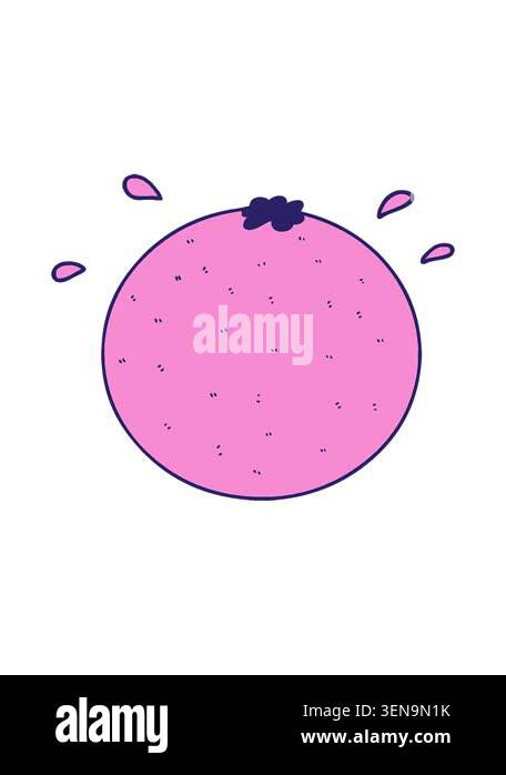 shaking motion animation of a cartoon orange Stock Video Footage - Alamy