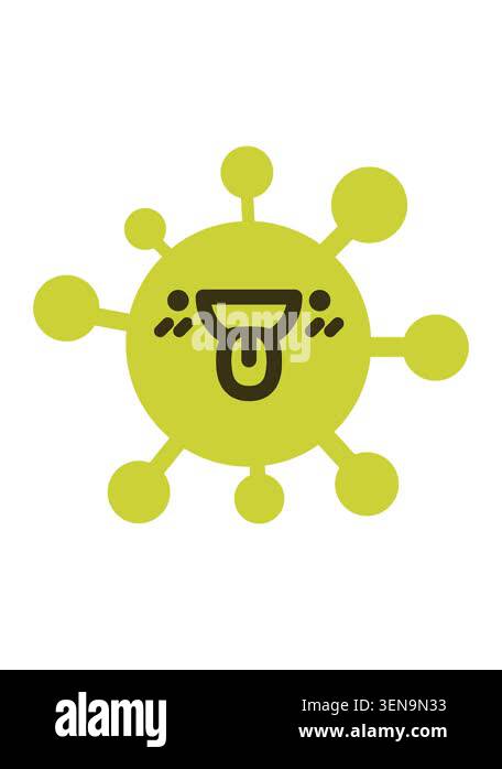 changing color animation of face sticking out tongue icon Stock Video ...