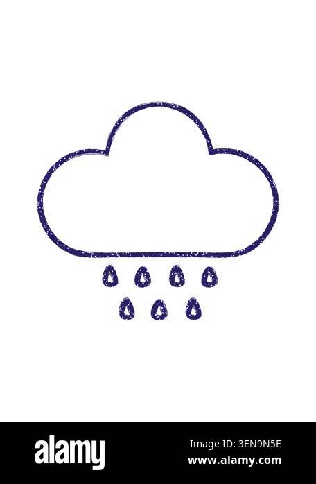 shivering motion animation of Cloud chalky Drawing Stock Video Footage ...