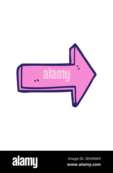 pixelize effect animation of cartoon directing arrow Stock Video ...