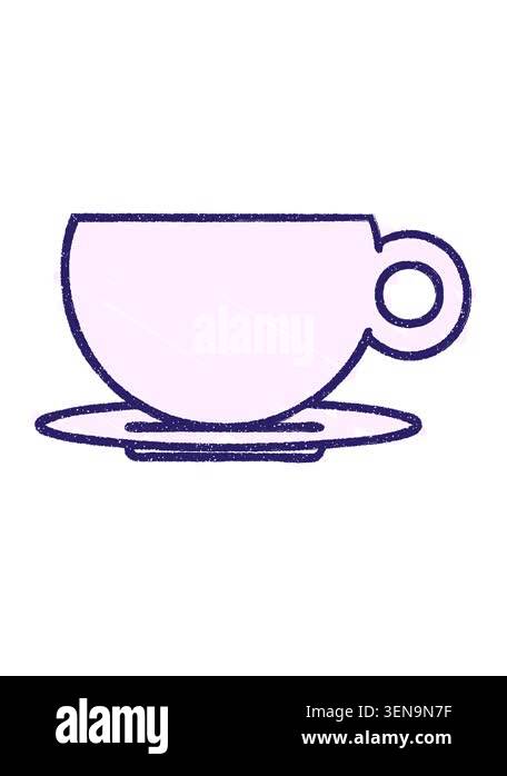 bobbing motion animation of Cup Chalky Drawing Stock Video Footage - Alamy