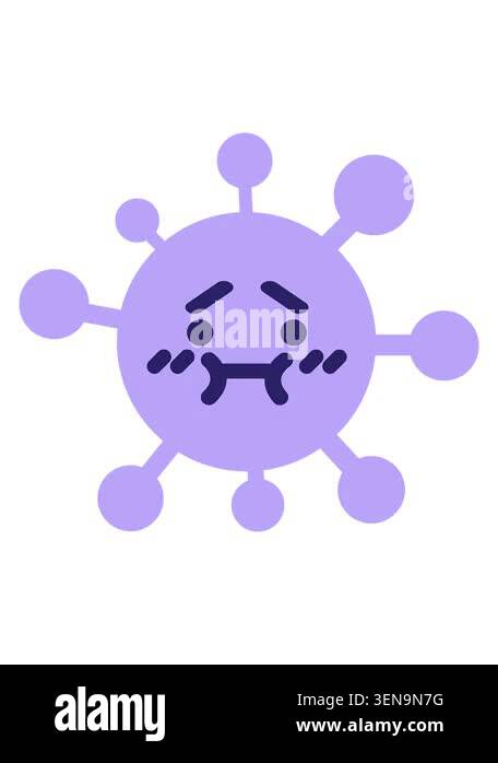 shivering motion animation of embarrassed virus Stock Video Footage - Alamy