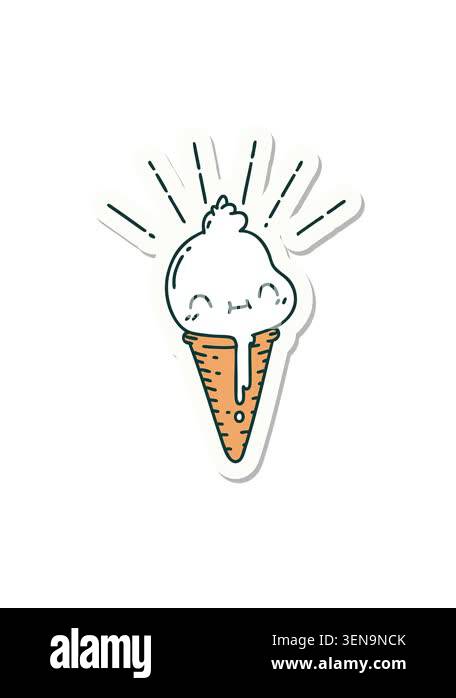 shaking motion animation of ice cream character Stock Video Footage - Alamy