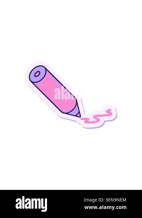 popping motion animation of sticker of tattoo in traditional style of a ...
