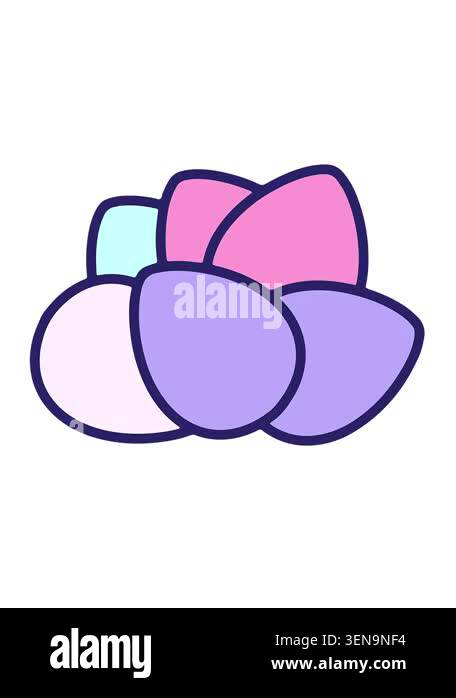 vibrating motion animation of simple easter egg design Stock Video ...