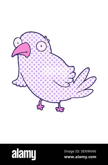 pixelize effect animation of cartoon of a cute bright bird Stock Video ...
