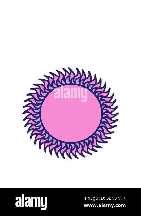 stretching up animation of medieval style image of a sun Stock Video ...