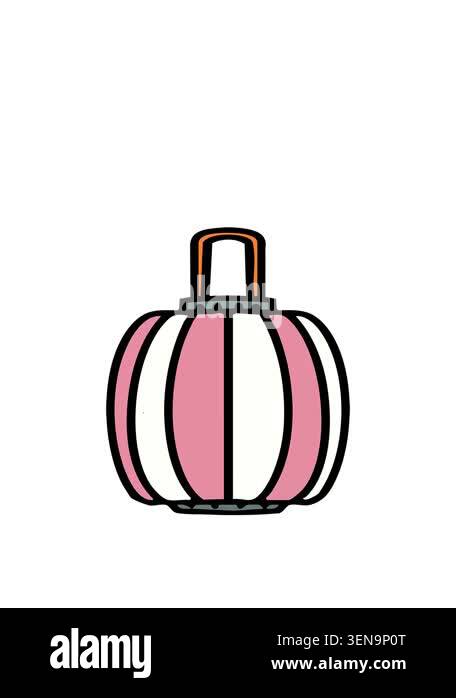 stretching up animation of traditonal japanese paper craft lantern ...