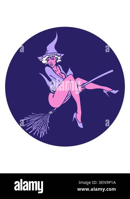 shine light effect animation of tattoo in traditional style of a pinup ...