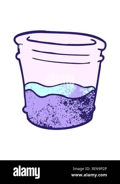 shivering motion animation of cartoon doodle glass of drink Stock Video ...