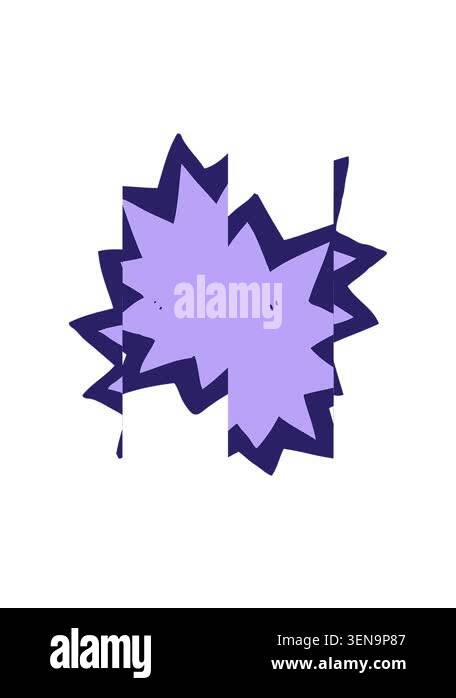 splitting motion animation of cartoon drawing of an explosion Stock ...